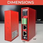 Industrial Grade POE to Selectable DC (5V, 9V, 12V, 24V) Converter w ...