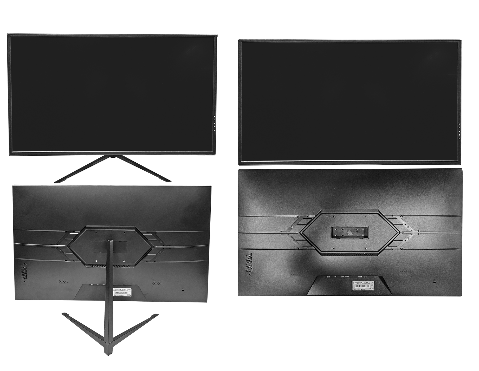 POE Powered Monitor 32" 4K, 12V DC Output, LAN Output, Speakers ...