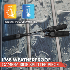 IPCamPower POE Combiner Splitter Adapter, Run 2 IP Cameras on 1 Cable